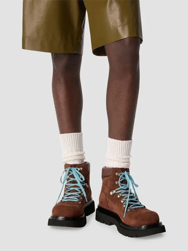 Bottega Veneta Suede Hiking Boots
