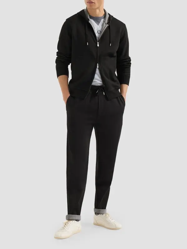 Brunello Cucinelli French Terry Double Cloth Trousers
