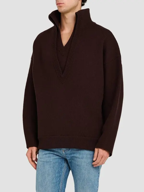 Bottega Veneta Wool Chunky Compact-knit Sweater