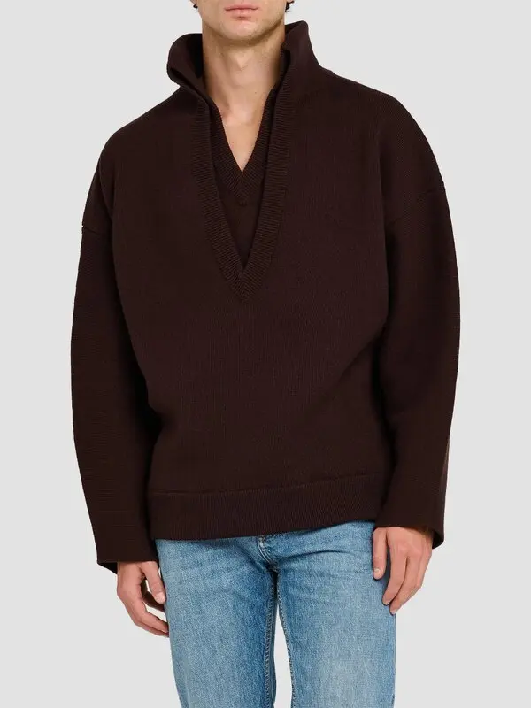 Bottega Veneta Wool Chunky Compact-knit Sweater