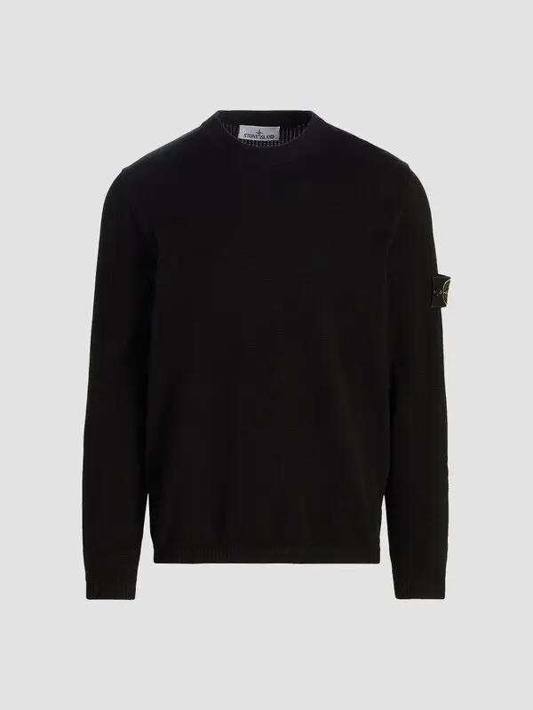 Stone Island Solid Cotton Sweatshirt