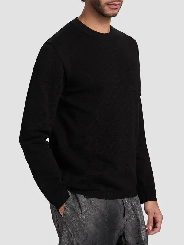 Stone Island Solid Cotton Sweatshirt
