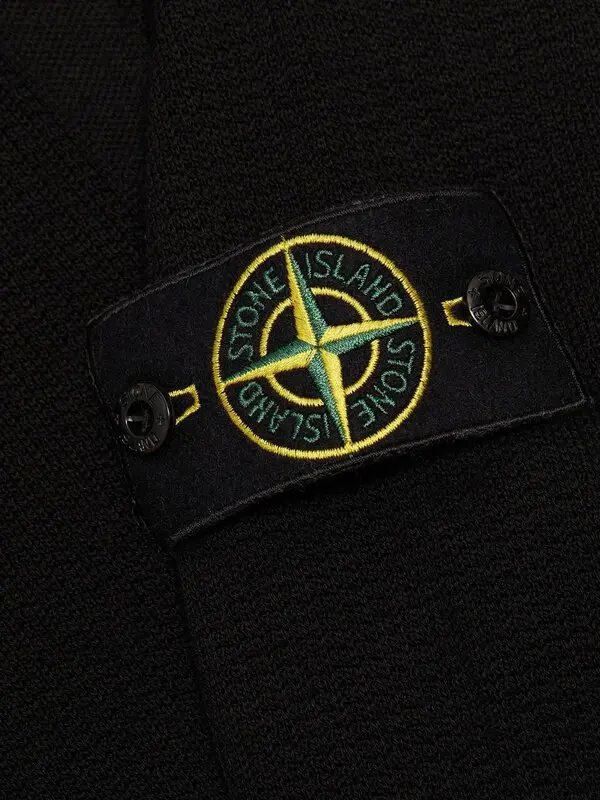 Stone Island Solid Cotton Sweatshirt