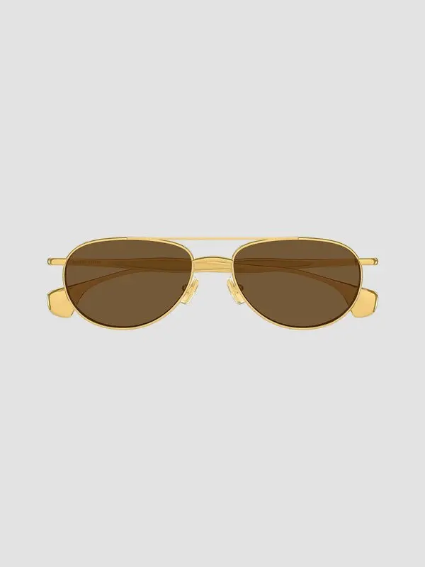 Bottega Veneta Fin 56mm Aviator Sunglasses