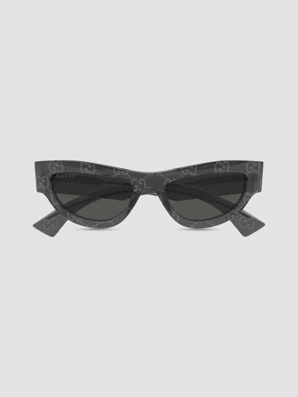 Gucci Miami Logo 53mm Cat-eye Sunglasses - Grey