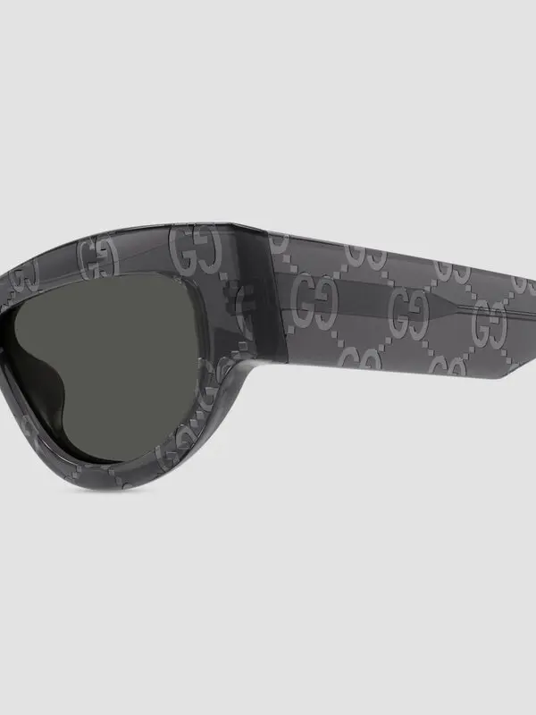 Gucci Miami Logo 53mm Cat-eye Sunglasses - Grey
