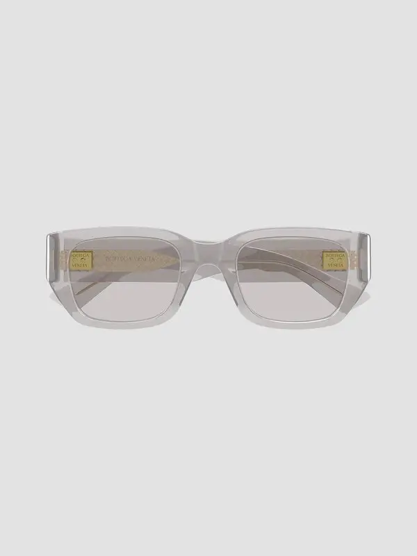 Bottega Veneta Intrecciato Wirecore 52mm Rectangular Sunglasses