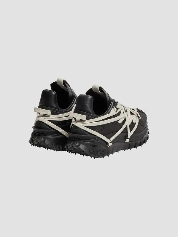 Moncler Rick Owens Trailgrip Megalace Sneakers In Leather