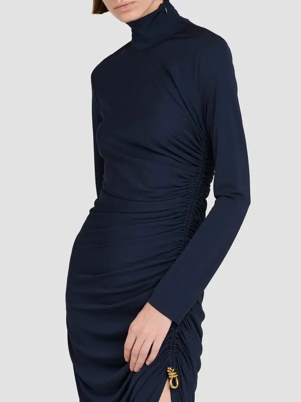 Bottega Veneta Draped Crêpe Jersey Gown