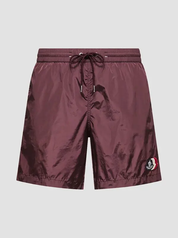Moncler Swim Trunks - Burgundy