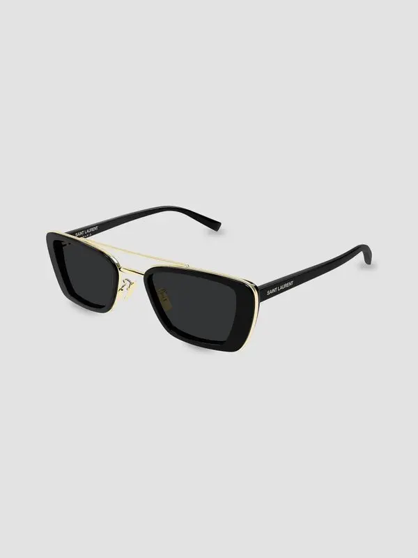 Saint Laurent 50mm Rectangular Sunglasses - Black