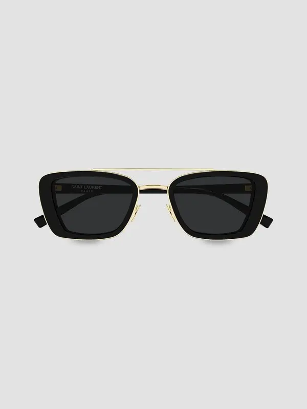 Saint Laurent 50mm Rectangular Sunglasses - Black