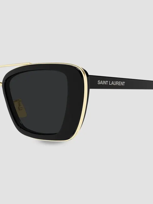 Saint Laurent 50mm Rectangular Sunglasses - Black