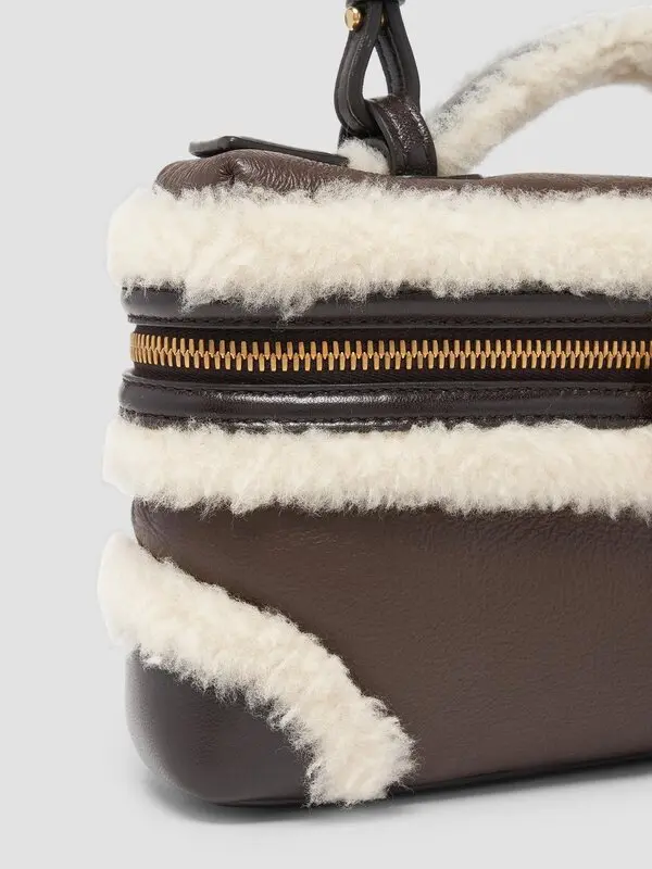 Bottega Veneta Bang Bang Shearling-trimmed Vanity Case