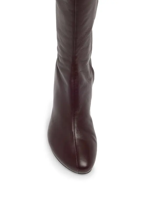 Bottega Veneta Lagoon 60mm Leather Knee-high Boots
