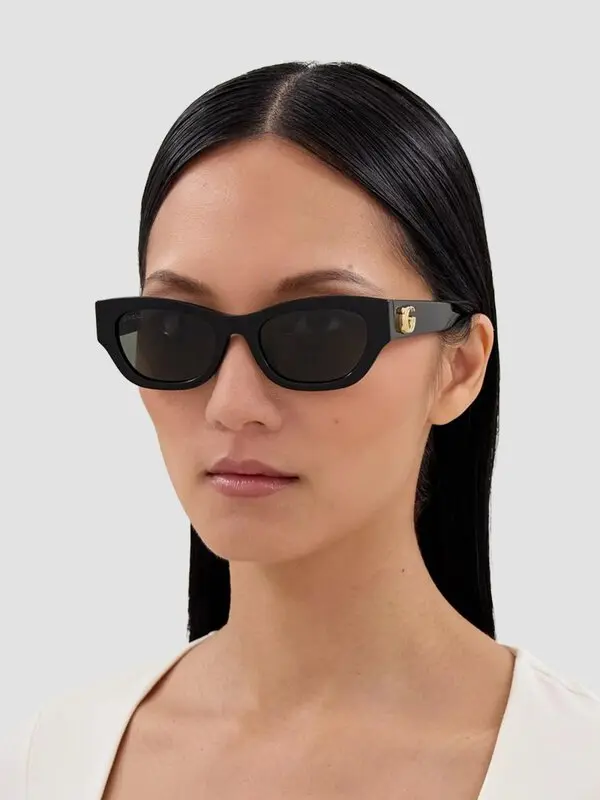 Gucci Gg Extruded 53mm Cat-eye Sunglasses - Black