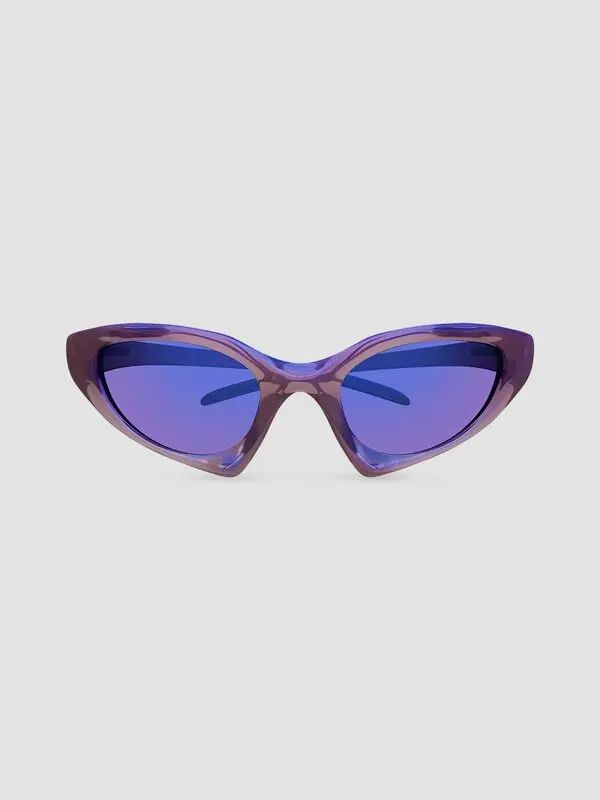 Balenciaga Runner 67mm Geometric Sunglasses - Violet Violet