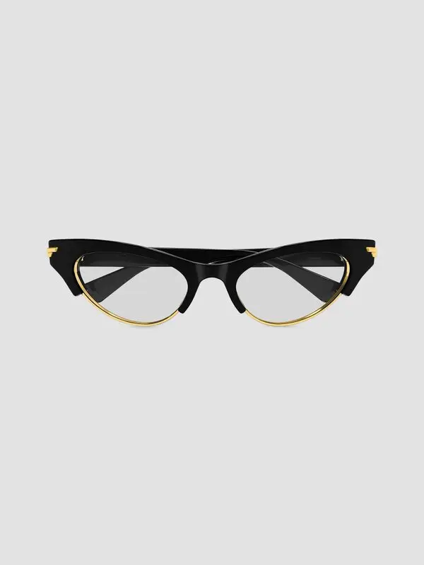 Bottega Veneta Bold Ribbon 52mm Cat-eye Sunglasses - Black