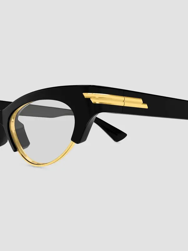 Bottega Veneta Bold Ribbon 52mm Cat-eye Sunglasses - Black