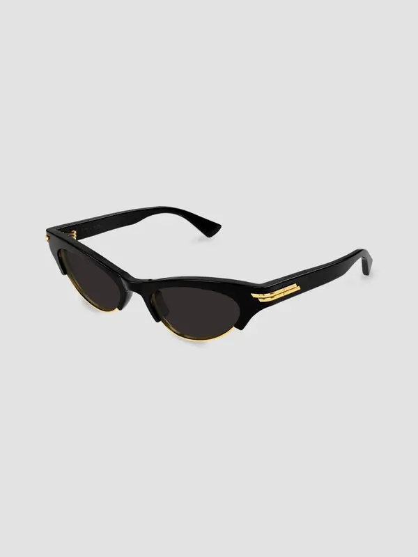 Bottega Veneta Bold Ribbon 52mm Cat-eye Sunglasses - Black