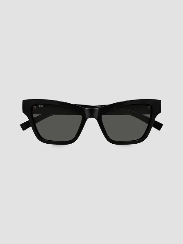 Gucci Lines 53mm Cat-eye Sunglasses - Black