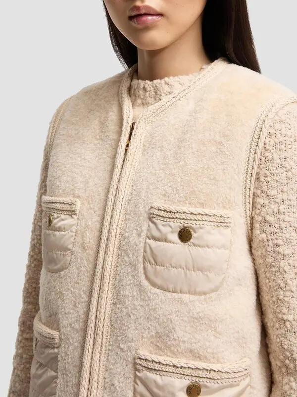 Moncler Mimosa Puffer Vest In Teddy