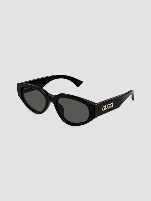 Gucci Miami 55mm Cat-eye Sunglasses - Black
