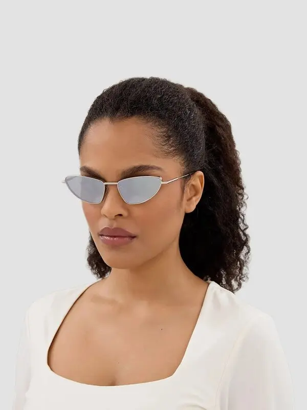 Alexander McQueen Metal T-bar 56mm Cat-eye Sunglasses