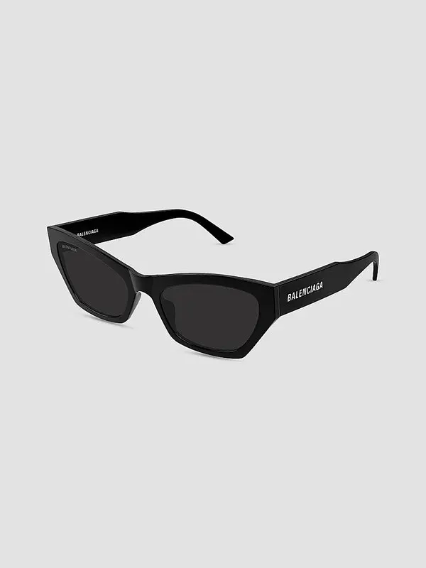 Balenciaga Flat 56mm Cat-eye Sunglasses - Black