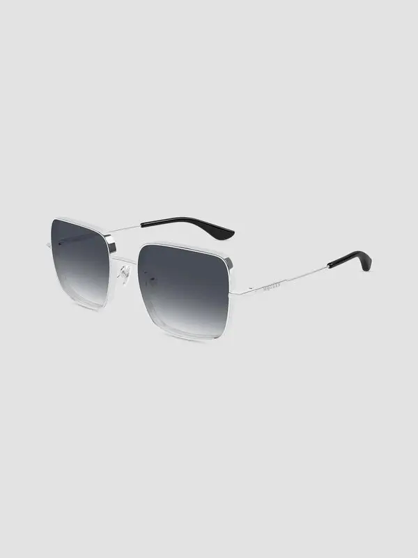 Alexander McQueen Metal T-bar 55mm Square Sunglasses
