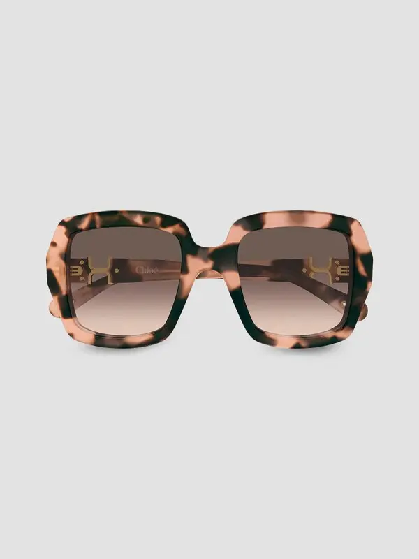 Chloé Marcie Mid 52mm Square Sunglasses