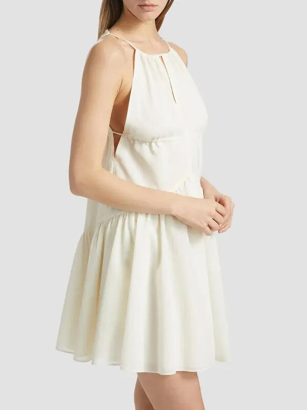 Philosophy Di Lorenzo Serafini Poplin Halter Tie Minidress