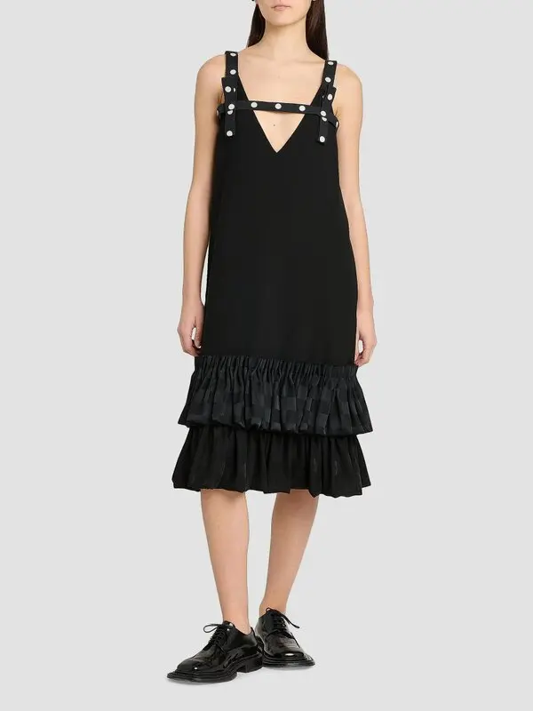 Moschino Tiered High-low Midi-dress