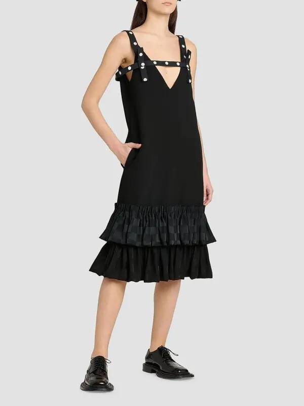 Moschino Tiered High-low Midi-dress