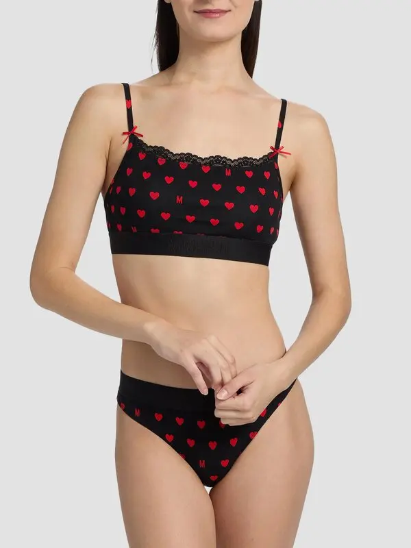 Moschino Intimo Donna M Hearts Bralette