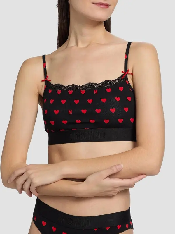Moschino Intimo Donna M Hearts Bralette