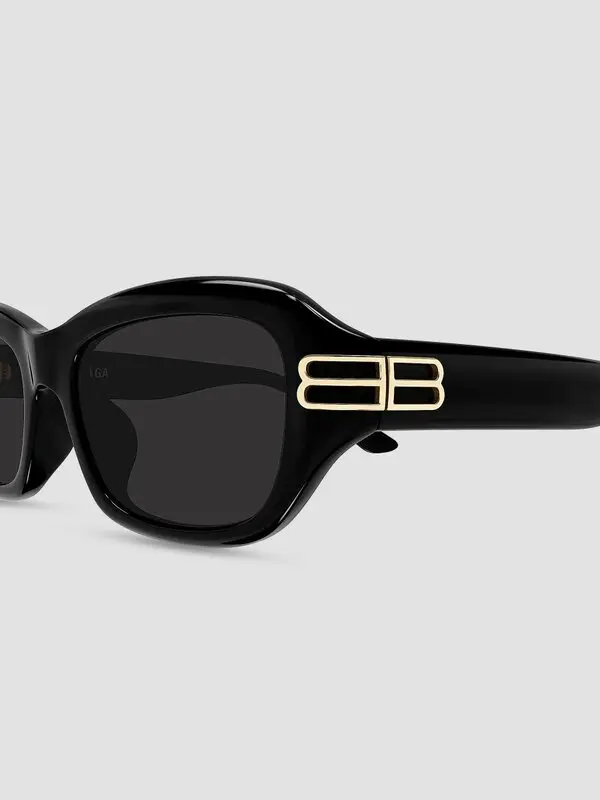 Balenciaga Casino 55mm Rectangular Sunglasses