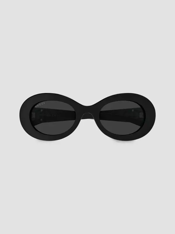Gucci Montecarlo 51mm Oval Sunglasses - Black