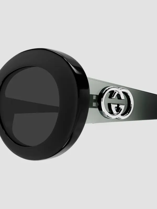 Gucci Montecarlo 51mm Oval Sunglasses - Black