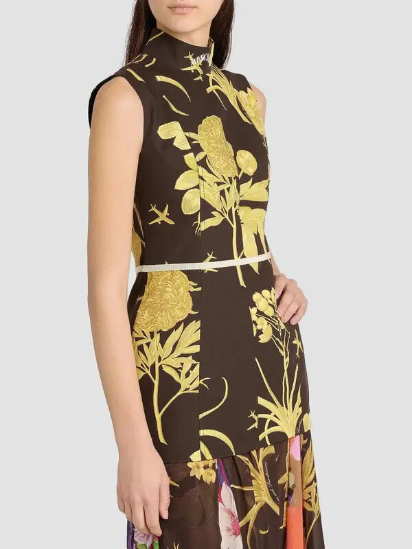 Moschino Floral Poplin Minidress