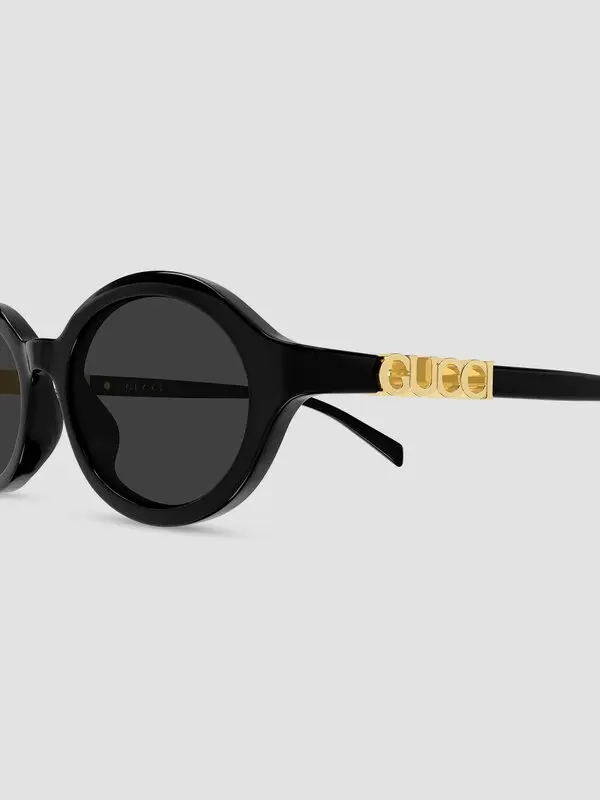 Gucci Block 51mm 3d Logo Oval Sunglasses