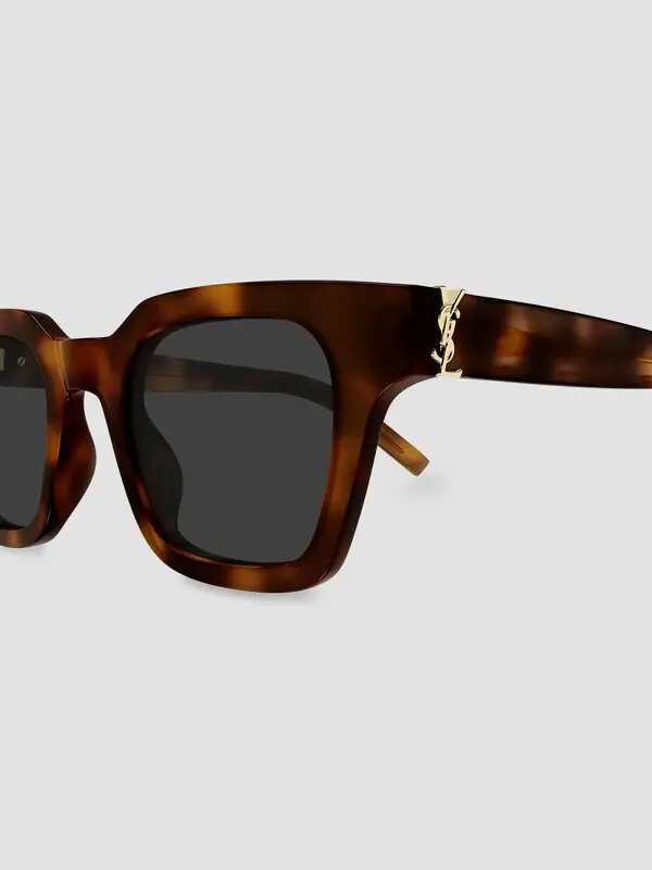 Saint Laurent 47mm Square Sunglasses - Brown Grey