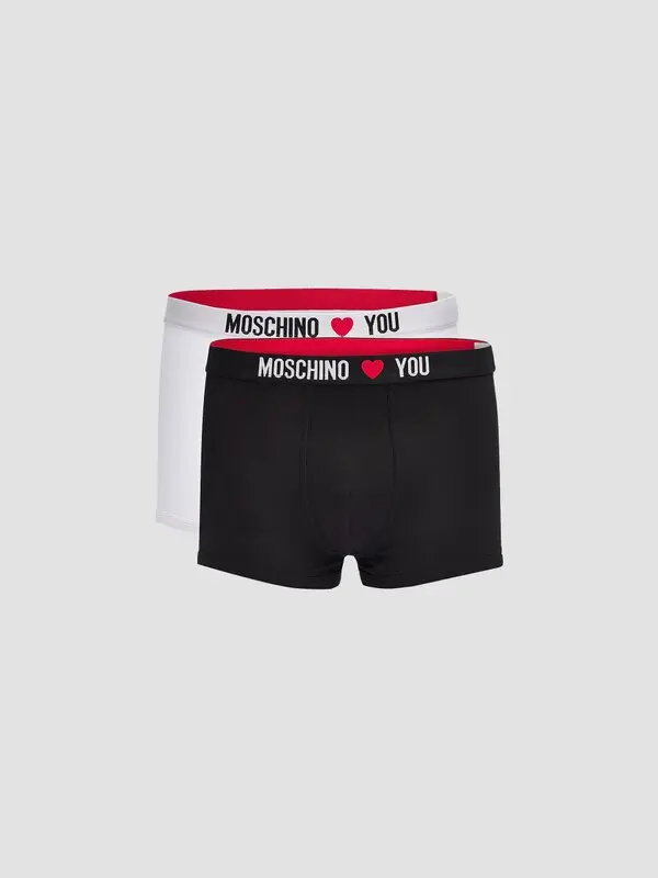 Moschino My Valentine Stretch-jersey Trunk Brief 2-pack