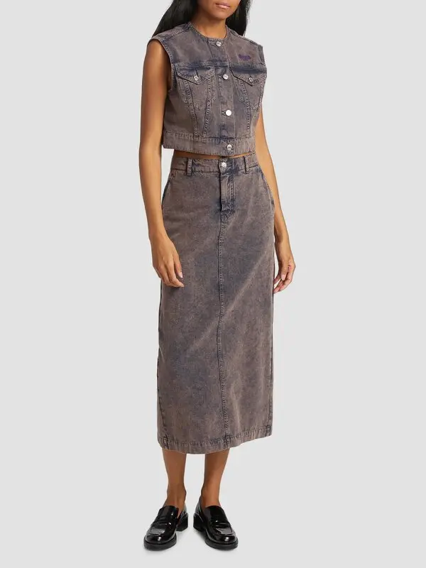 Moschino Sleeveless Denim Waistcoat