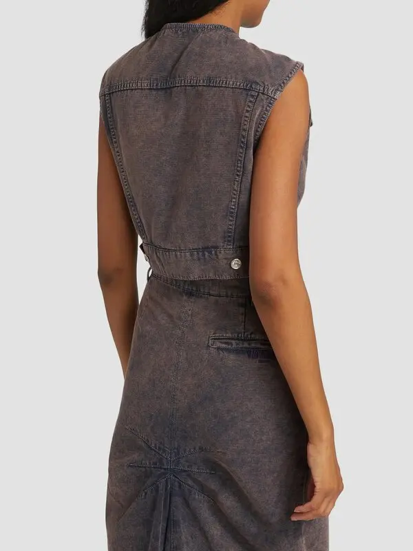 Moschino Sleeveless Denim Waistcoat