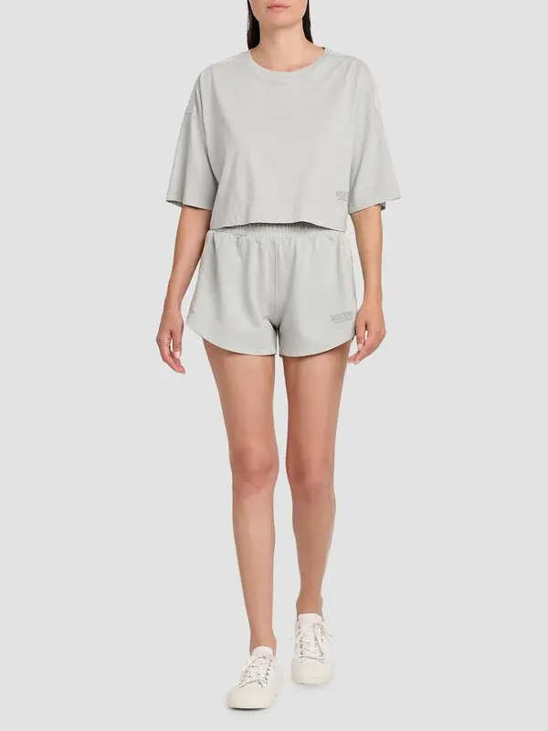 Moschino Cotton Crop T-shirt