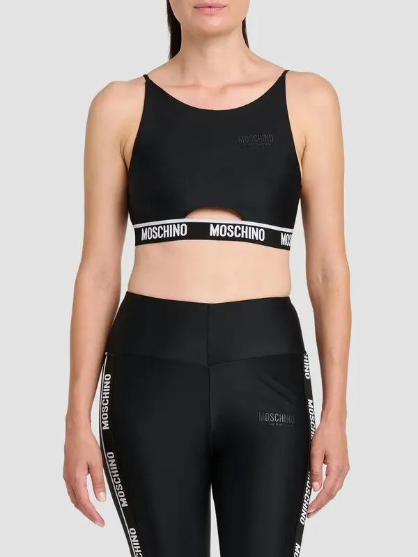 Moschino Logo Sports Bra