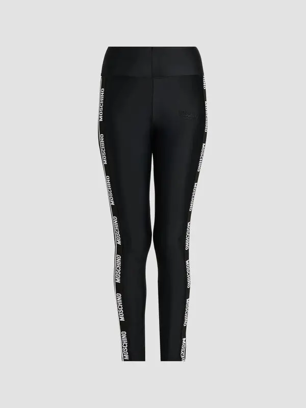Moschino Logo Tech-fabric Leggings - Black