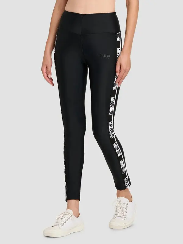 Moschino Logo Tech-fabric Leggings