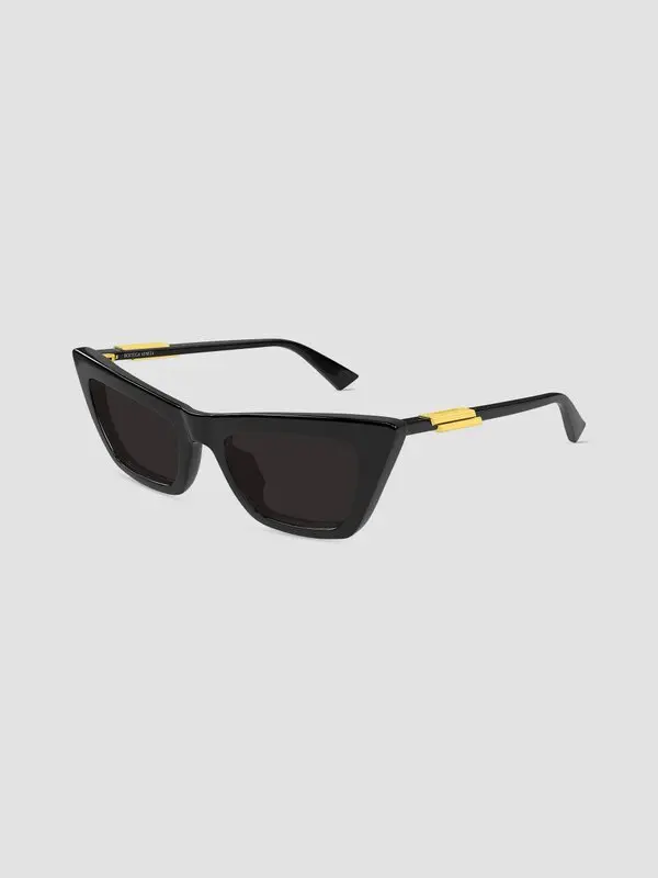 Bottega Veneta Snap Ribbon 53mm Cat-eye Sunglasses - Black